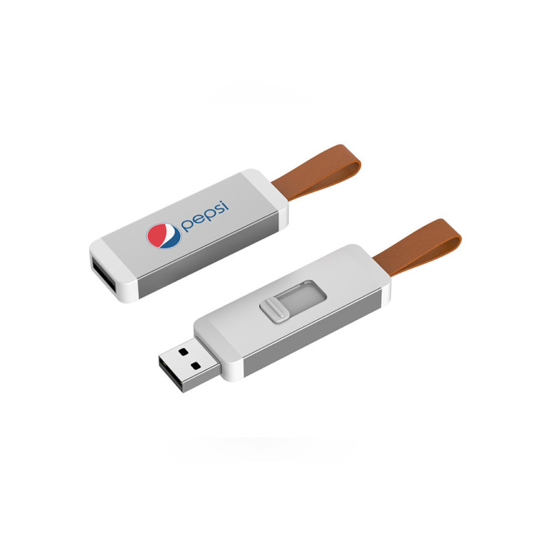 Customized USB Flash Drive with Logo | Elegant Slide Design